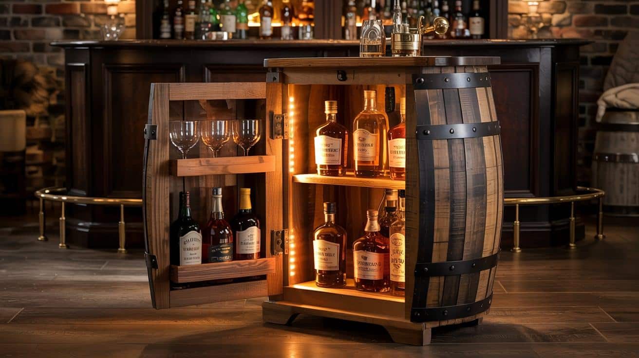 16 Whiskey Barrel Ideas You Can Build at Home - Minimal And Modern
