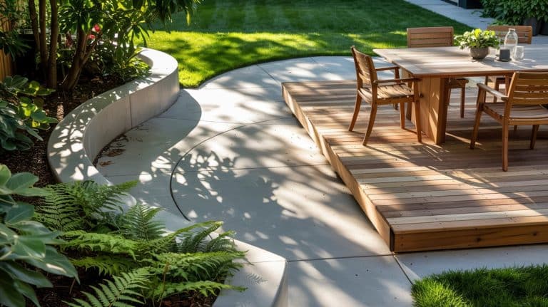 13 Concrete Patio and Wood Deck Ideas That Fit Any Home - Minimal And ...